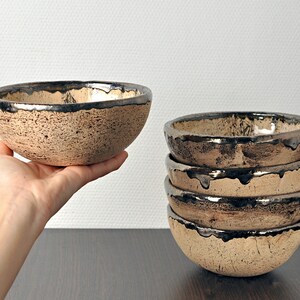 6ft Beige Ceramic Bowl Handmade/ Set 3 4 6 Persons/ Ceramic - Etsy