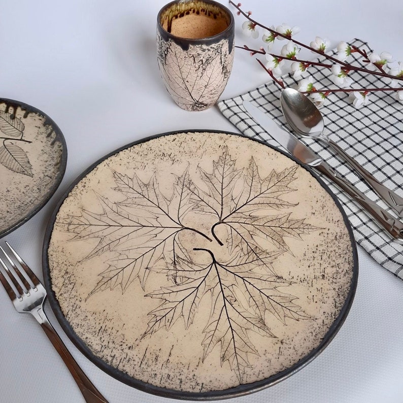Dinner Plate/ceramic 11 ''handmade Ceramic Plate for | Etsy