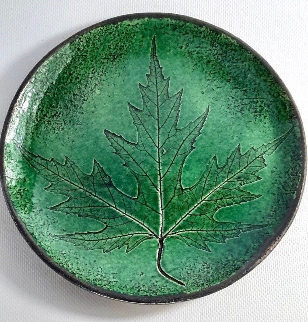 Ceramic Plates 8 '/handmade Green Plates for 3,4,6 Persons/clay Plates ...