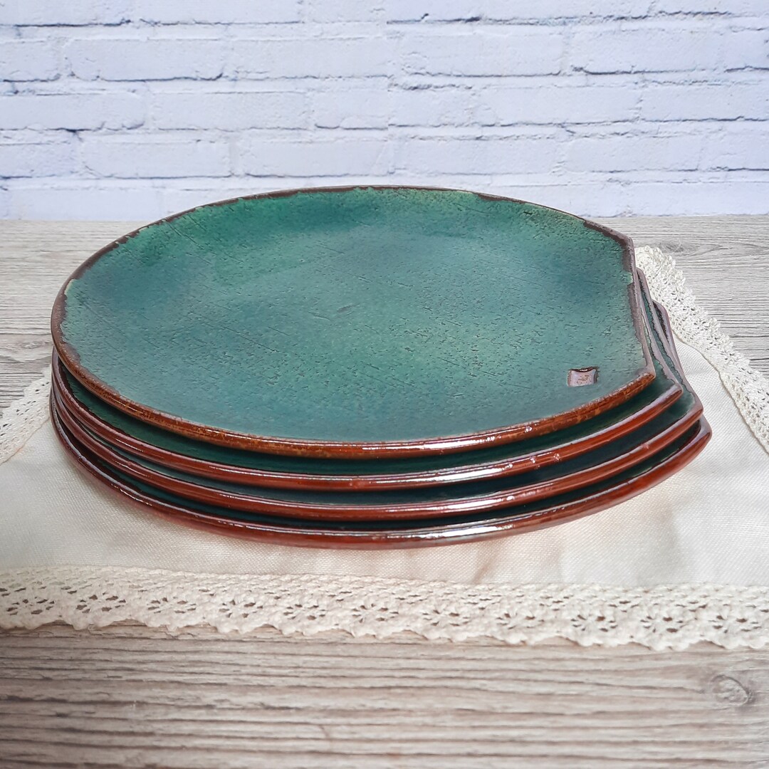 Ceramic Plate / Dinner Plate / Handmade Ceramics / Ceramic Turquoise ...