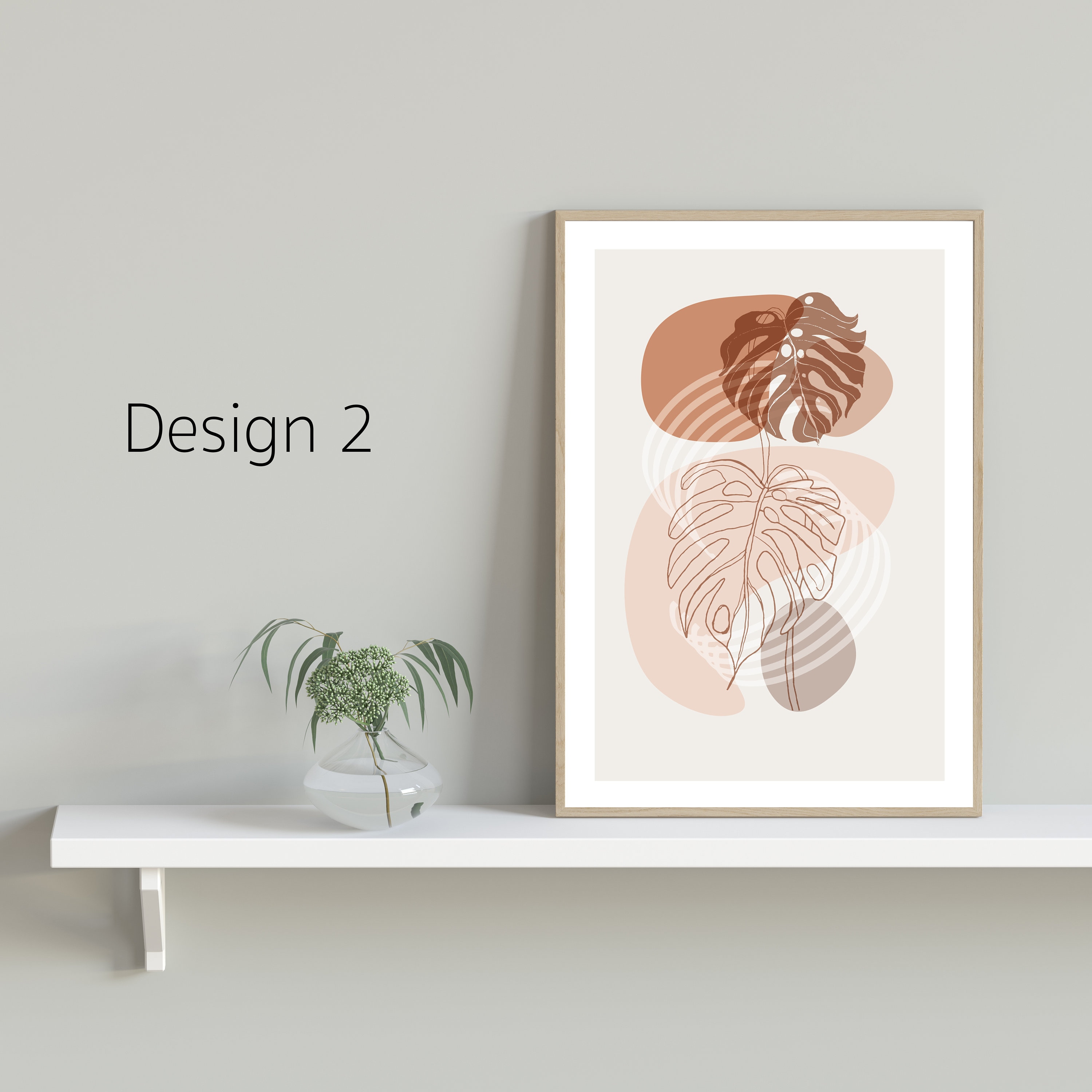 Boho Set of 3 Prints All Sizes Poster Wall Art Modern Bedroom Living ...