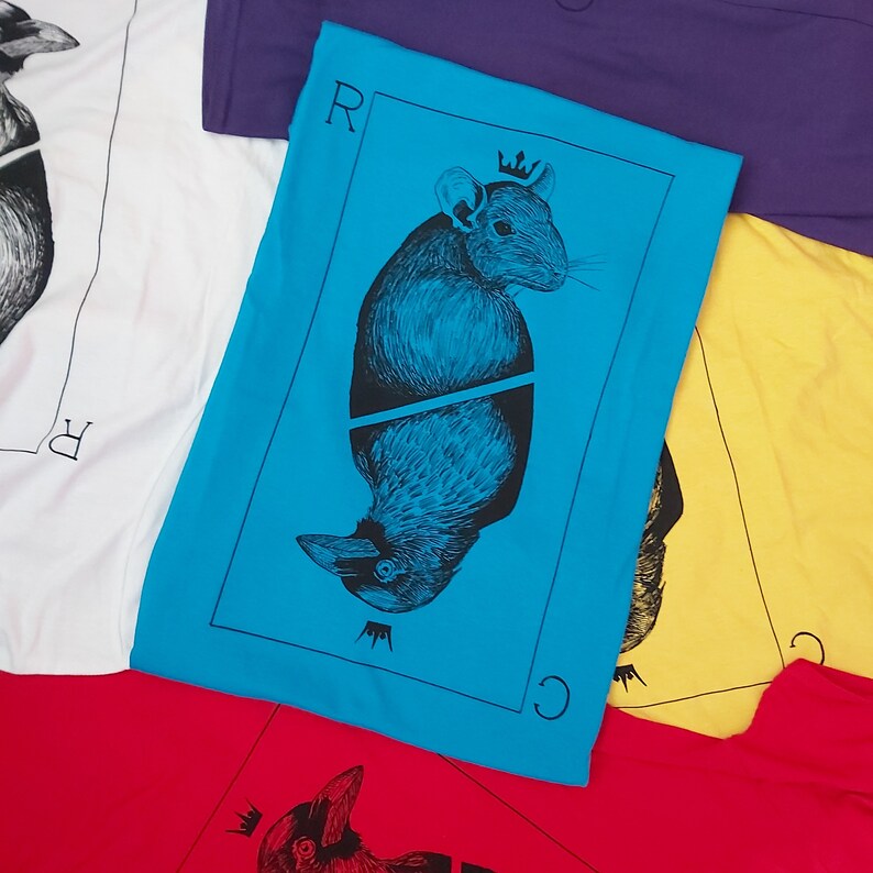 Royal Card Screen Print T-shirt - Etsy