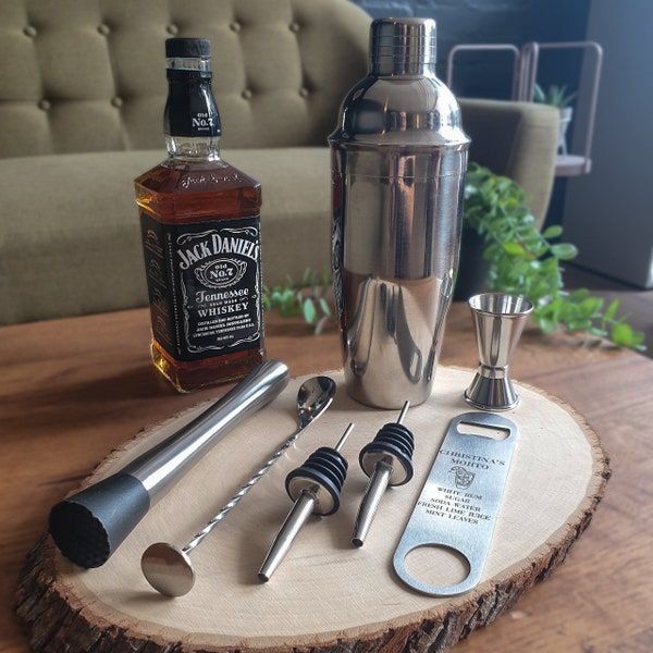 Personalised Cocktail Shaker Kit at Melba Maxwell blog