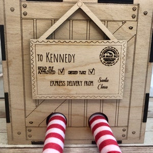 Elf Arrival Box, Elf Shipping Box, Elf Box, Elf Arrival Crate, Elf Prop ...