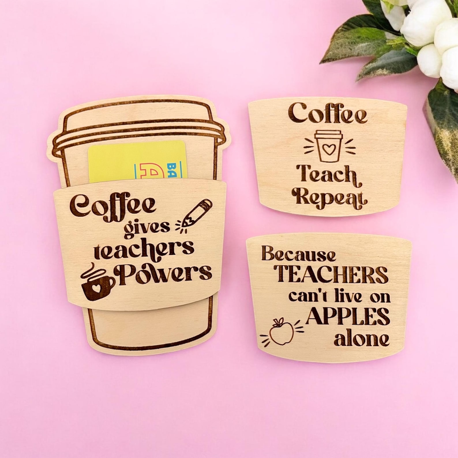 Teacher Gift Card Holder, Coffee Gift Card Holder, Teacher Gifts ...