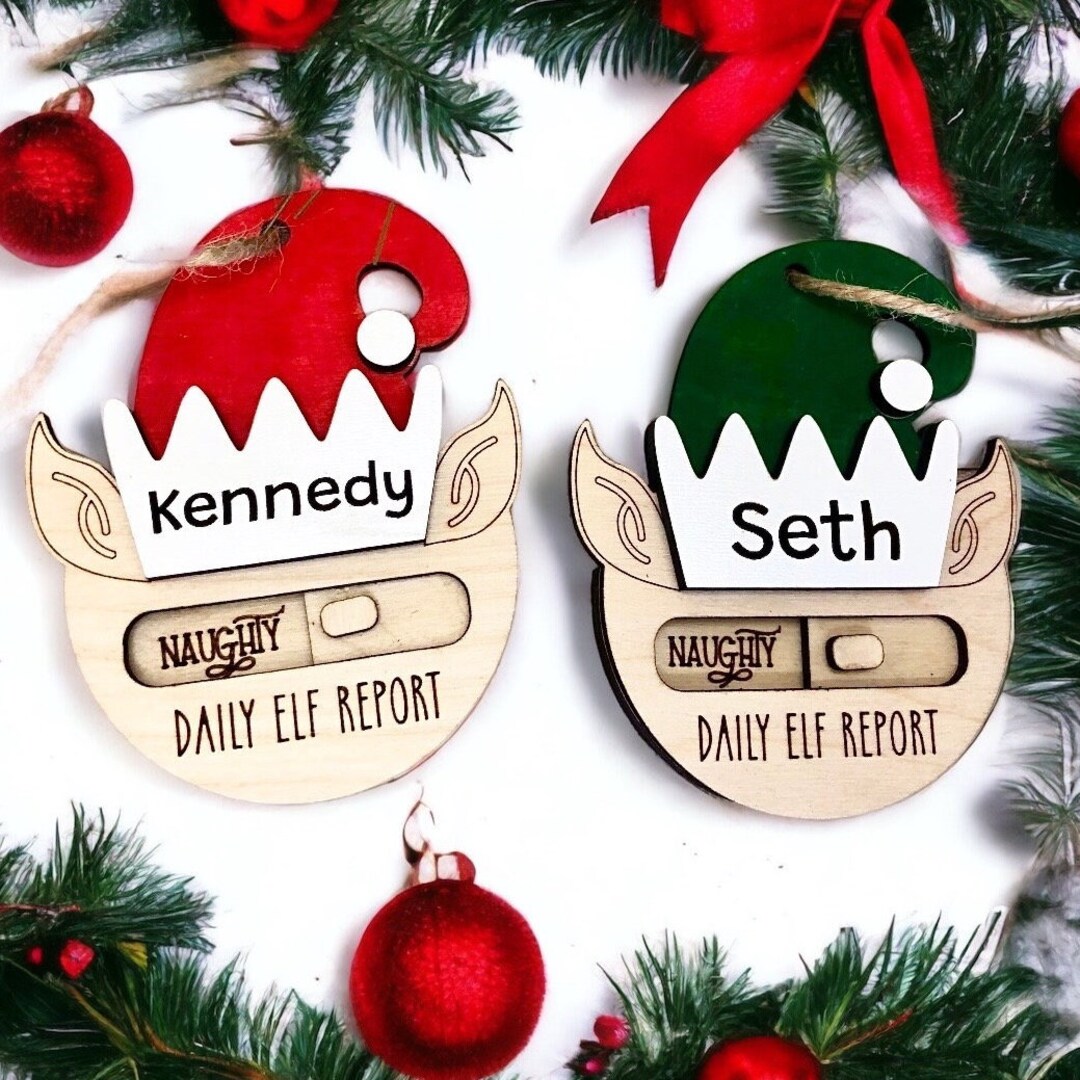 Daily Elf Report Ornament, Elf Report Ornament, Interactive Ornament ...