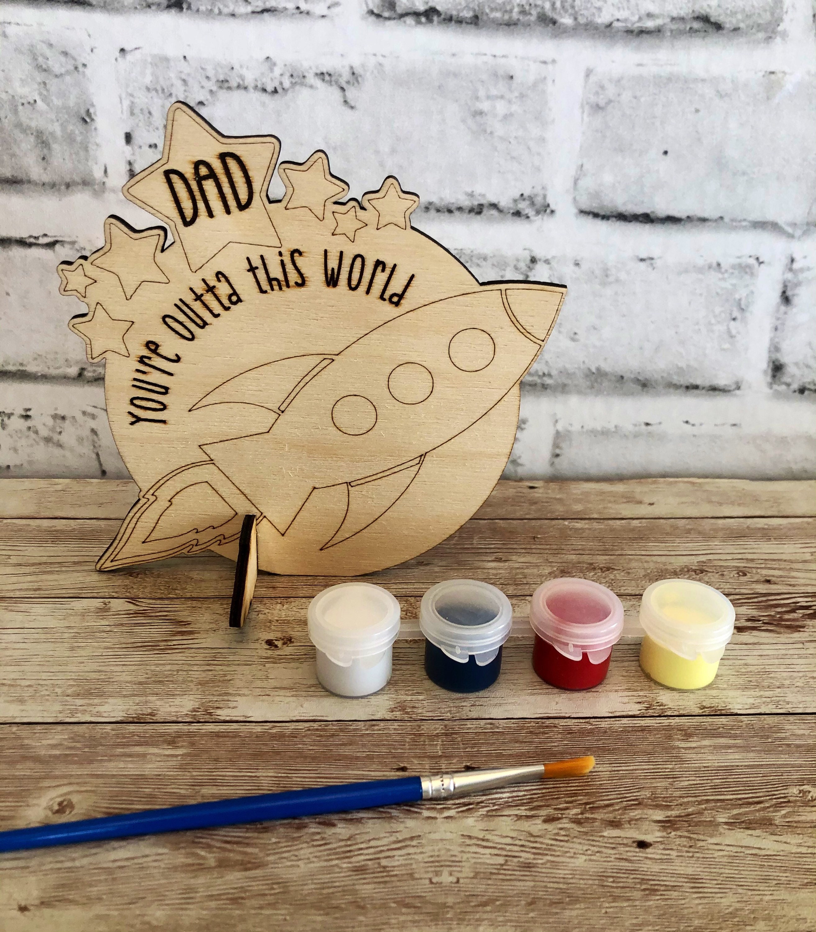 Dad paint kit Fathers Day paint kit Fathers Day gift kids | Etsy