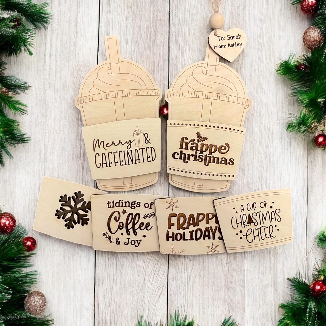 Coffee Gift Card Holder, Frappe Gift Card Holder, Holder for Gift Cards ...