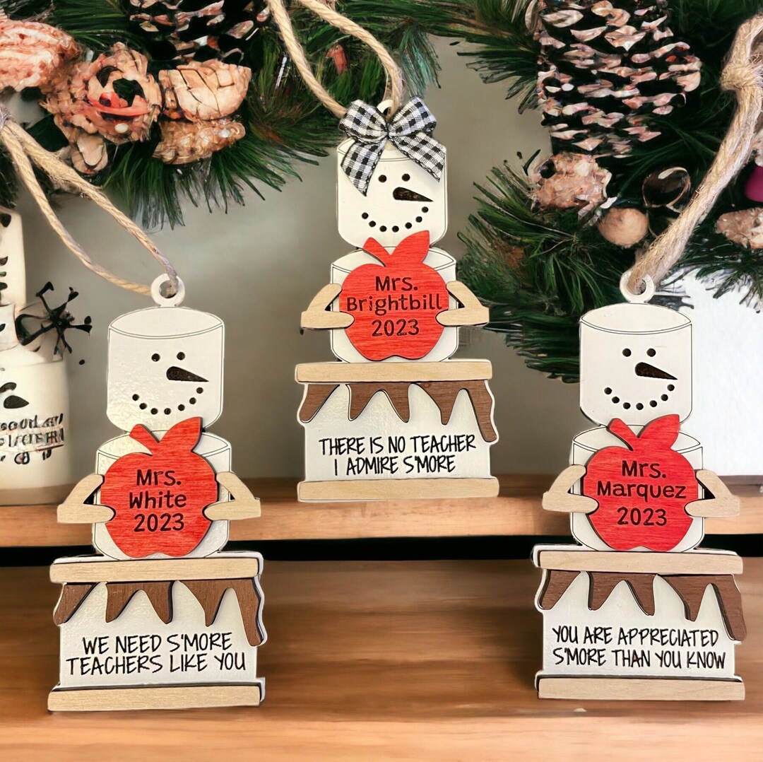 Smore Teacher Ornament, Teacher Ornament, Teacher Gift - Etsy