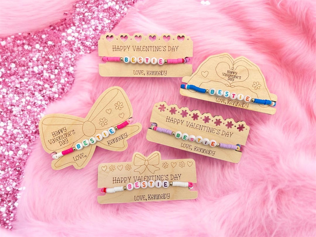Bracelet Valentines, Class Valentines, Friendship Bracelet Valentines ...