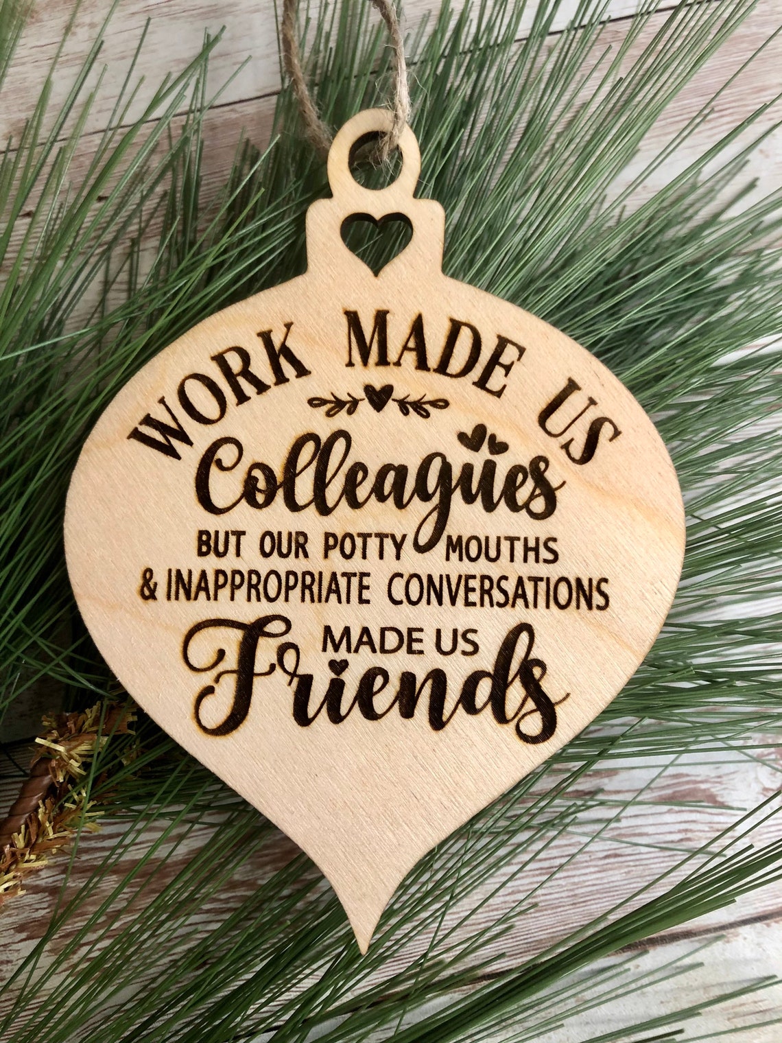 Coworker Ornament Work Ornament Staff Ornaments Friend - Etsy