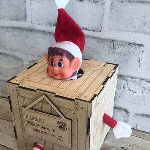 Elf Arrival Box, Elf Shipping Box, Elf Box, Elf Arrival Crate, Elf Prop ...