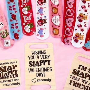Slap Bracelet Valentine, Kids Valentines, Children’s Valentines, Non ...