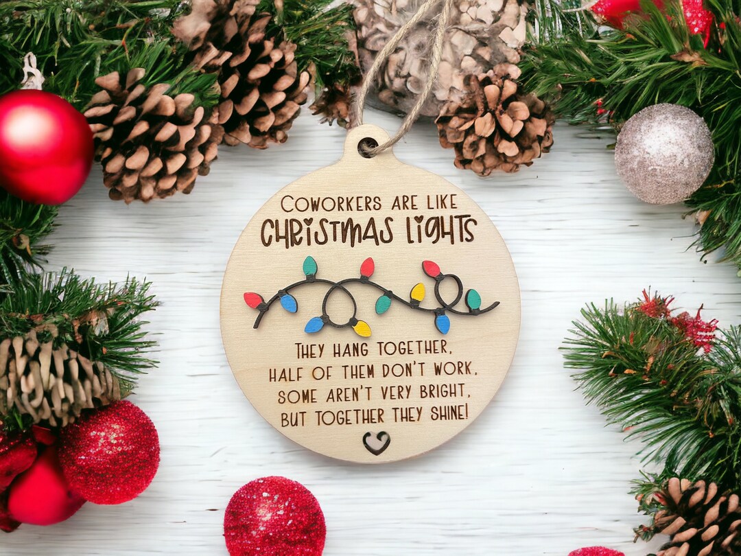 Coworker Ornament, Work Ornament, Staff Ornaments, Friend Ornament, Co ...