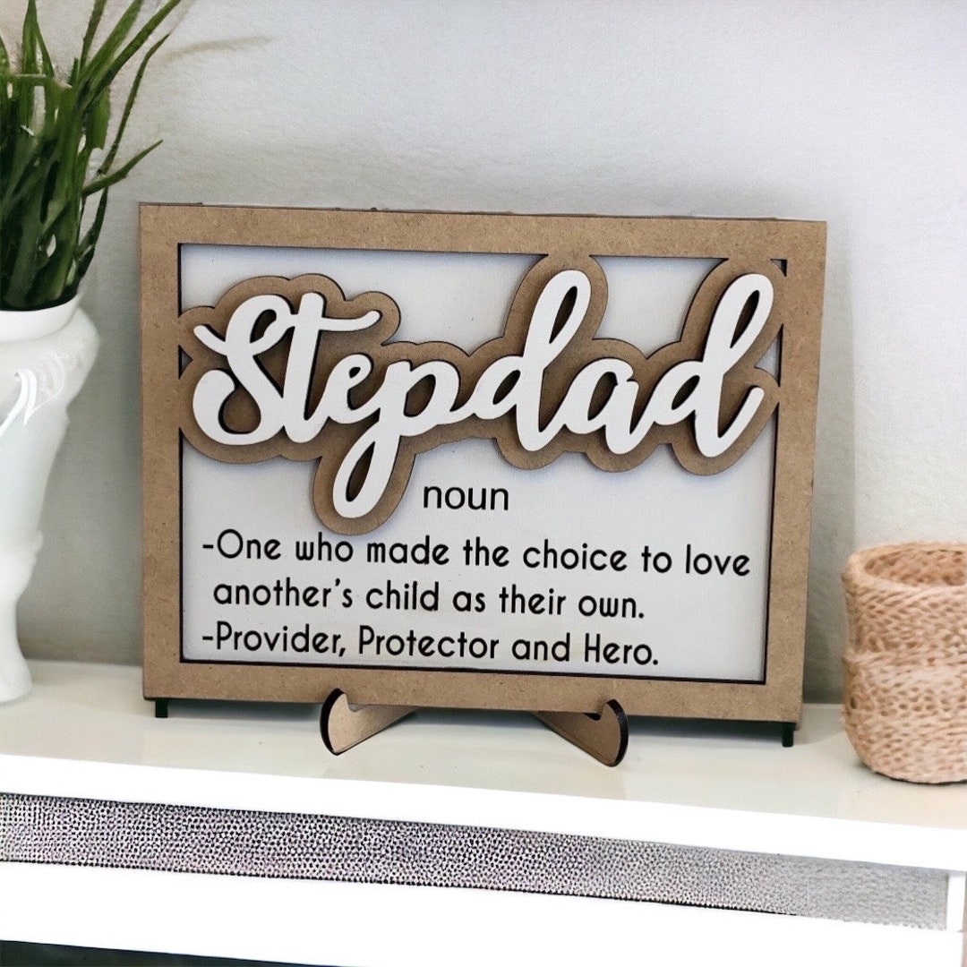 Stepdad Sign, Stepdad Gift, Stepdad Fathers Day Present, Fathers Day ...
