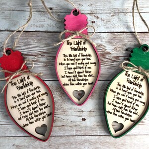 Light of Friendship Ornament, Friendship Ornament, Friend Ornament ...