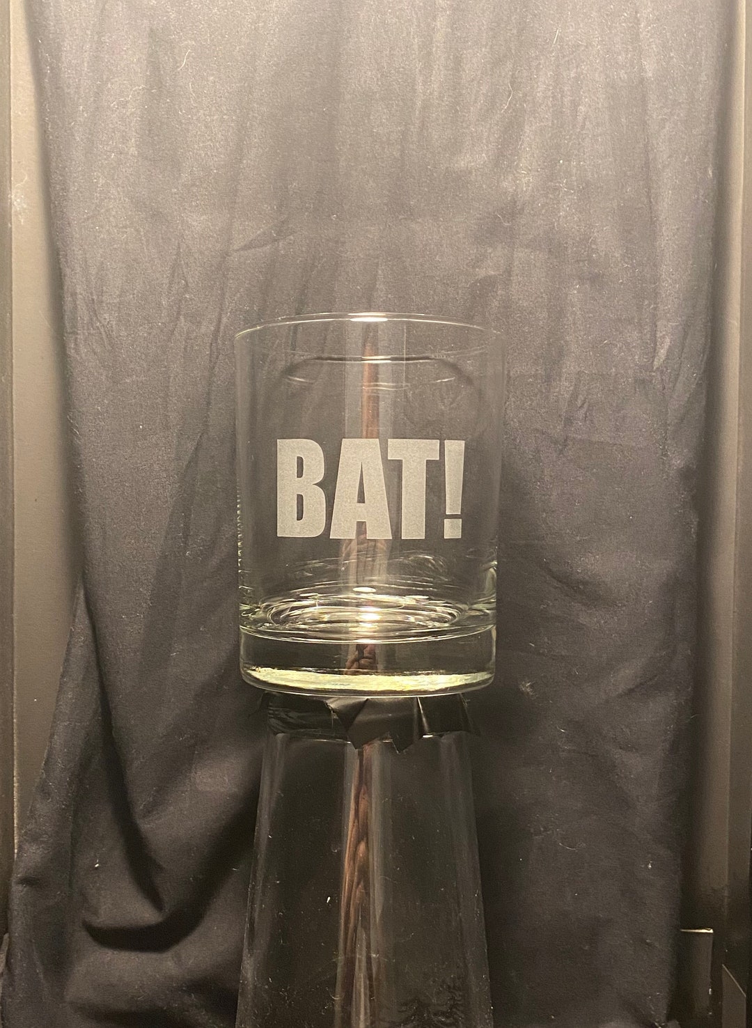 WWDITS Inspired bat Etched Glass Drinkware - Etsy