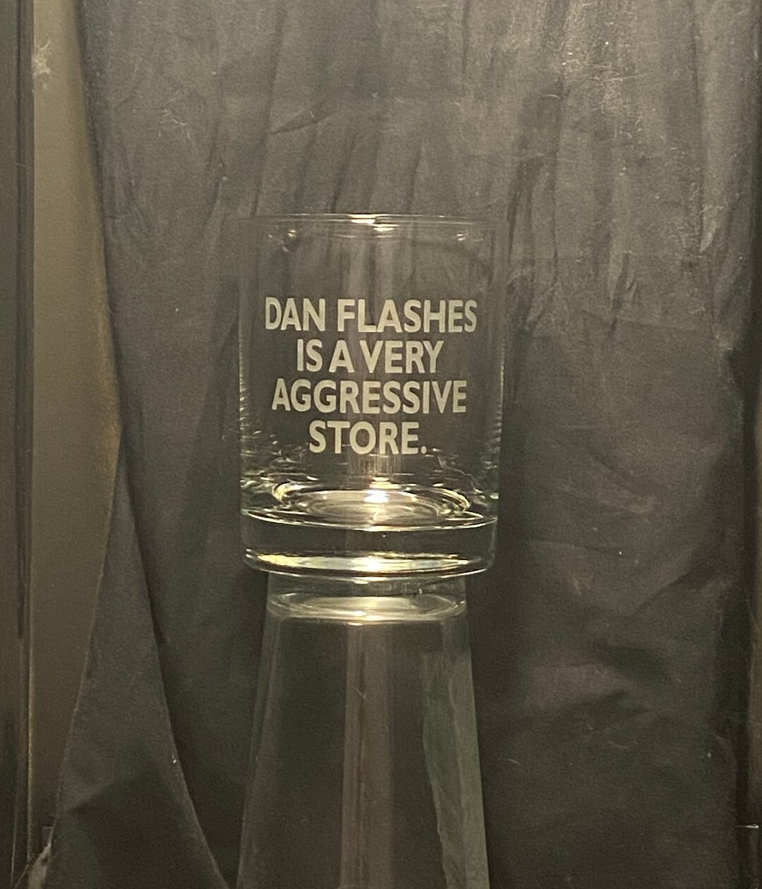ITYSL Dan Flashes Glass dan Flashes is a Very Aggressive Store Sandblasted Double Whiskey Rocks ...