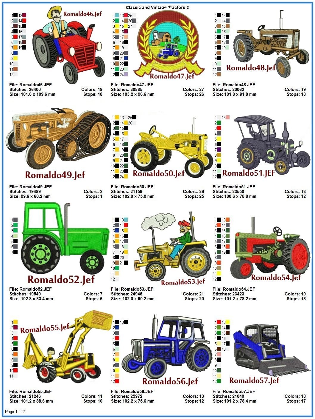 Tractors - Classic and Vintage: Collection 2 - Etsy