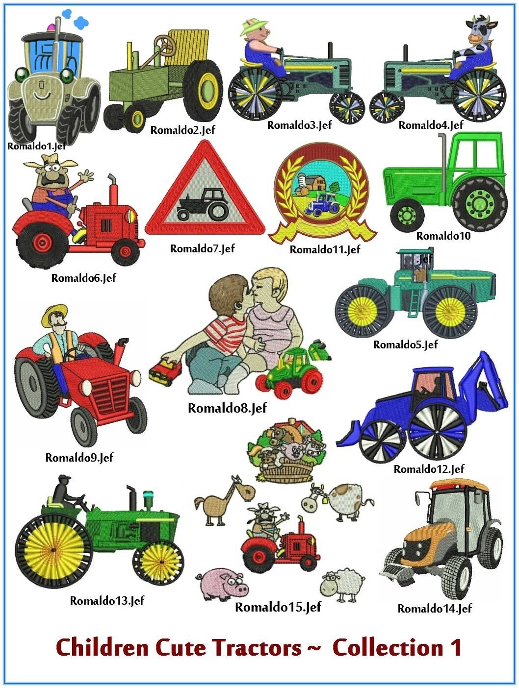 Tractores Colección Para Niños 1 - Etsy España