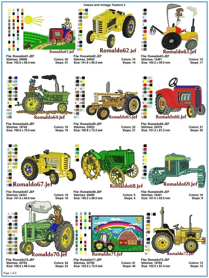 Tractors - Classic and Vintage: Collection 3 - Etsy
