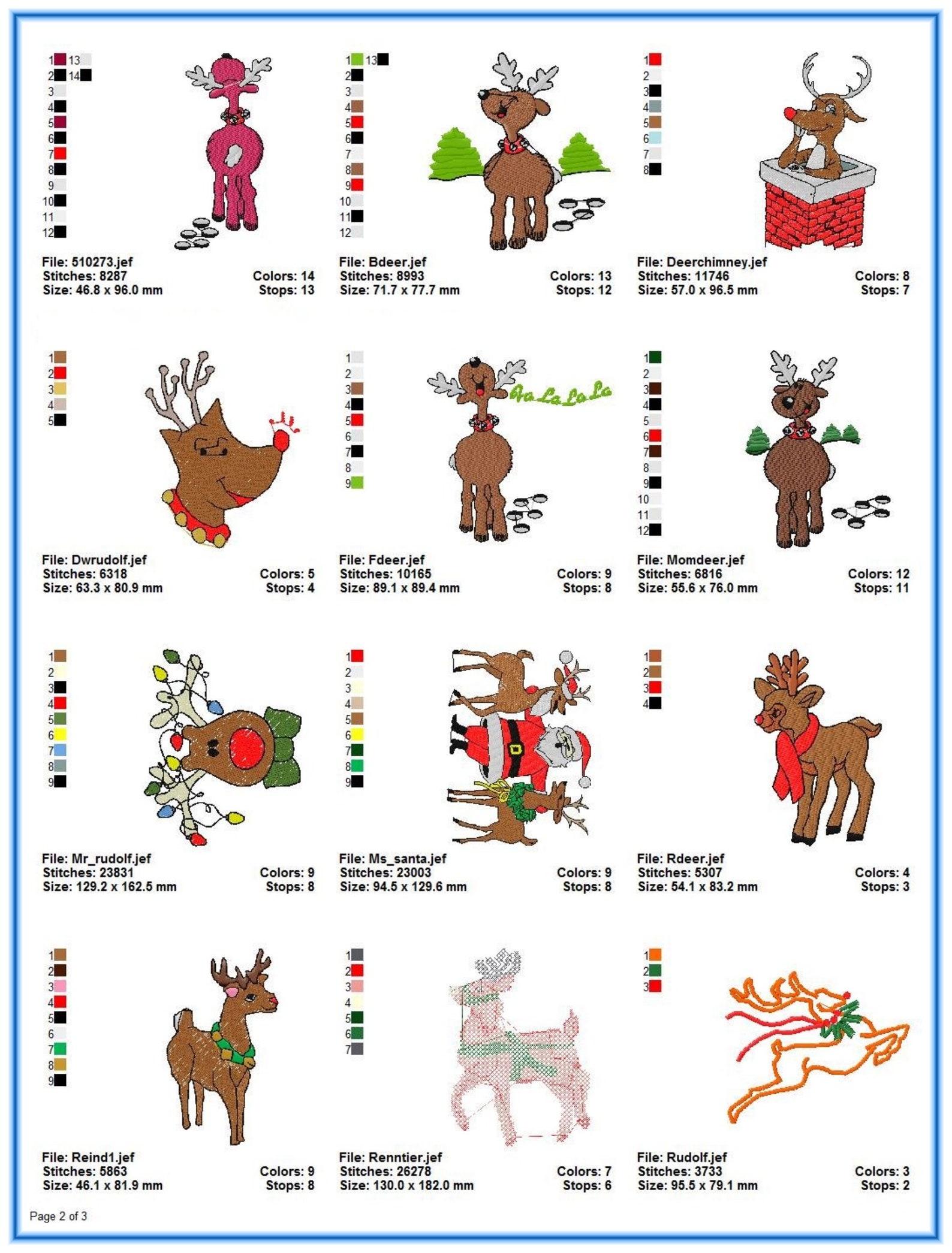 Collection de rennes de Noël | Etsy