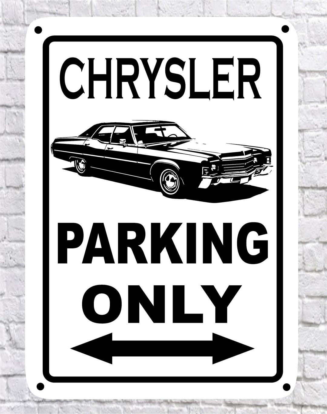 Chrysler PARKING ONLY, 10x14" High Quality Aluminum Sign, New Yorker - Etsy