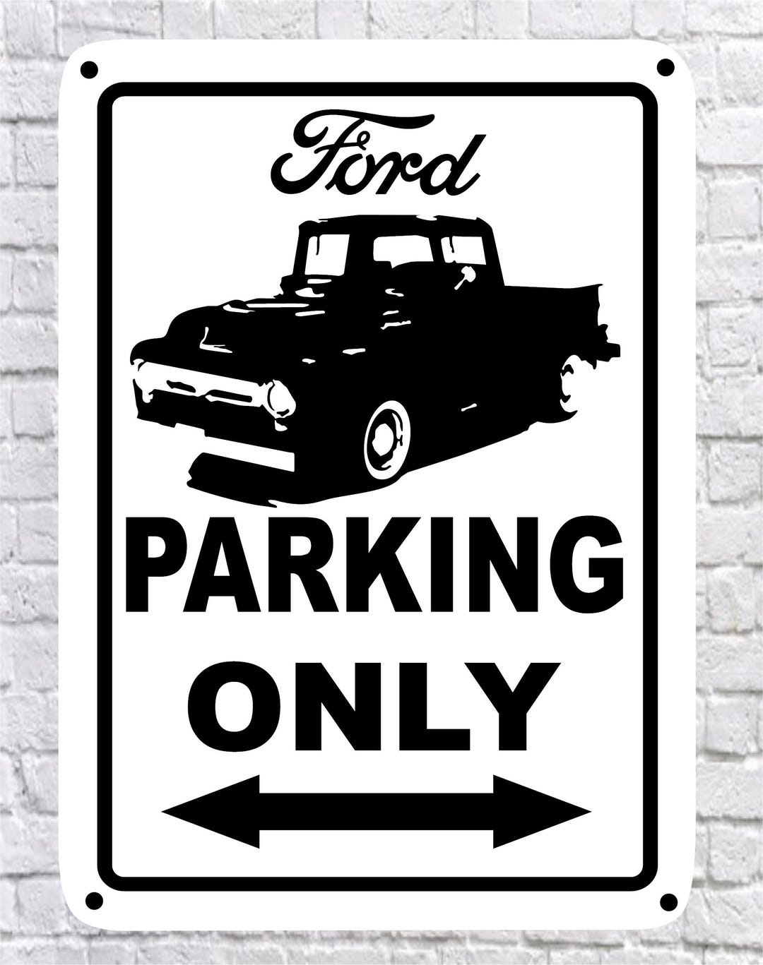 Ford F100 Parking Only, 10" X 14" , High Quality .040 Aluminum Sign ...
