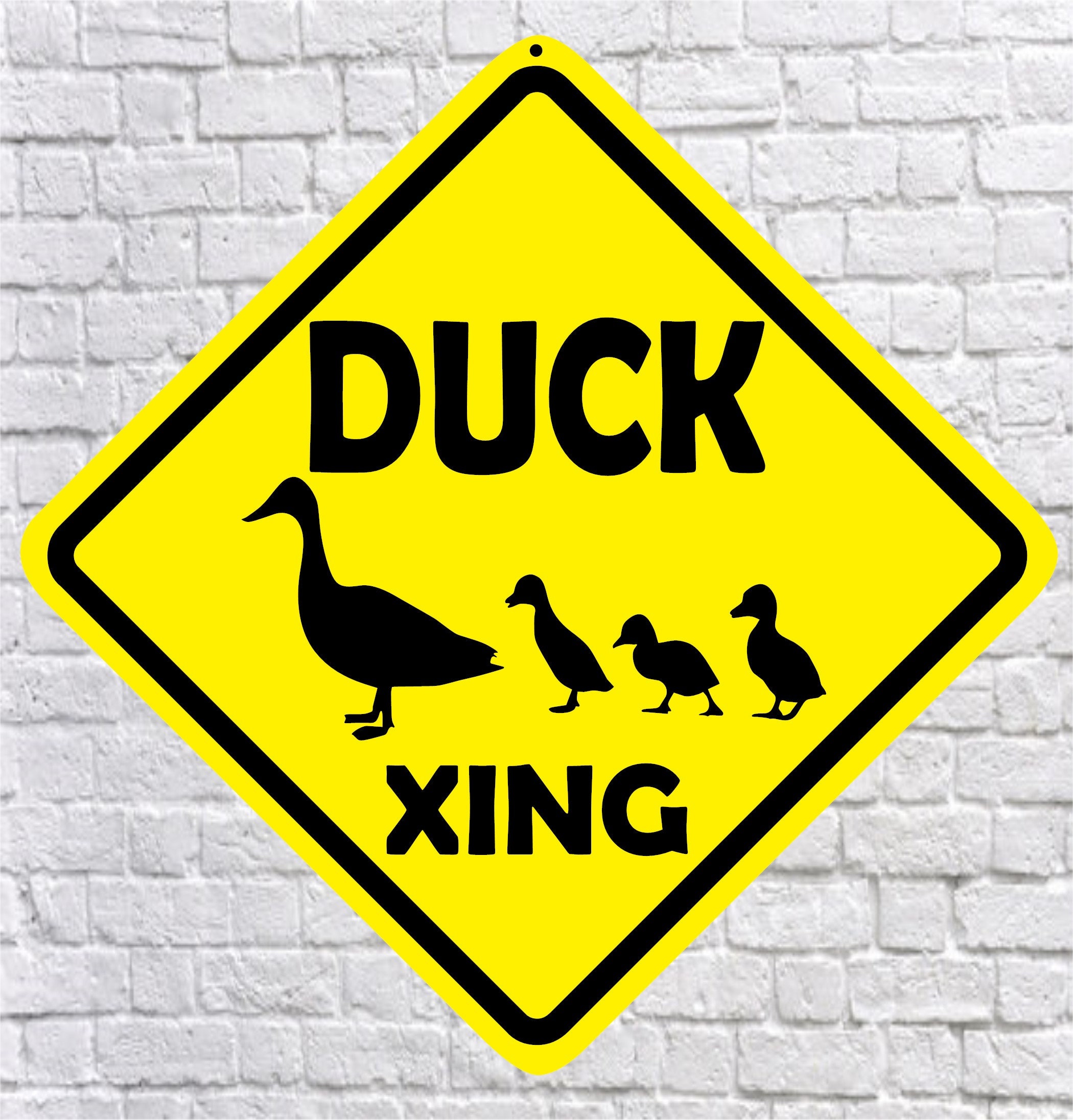 Duck Crossing Sign Clip Art