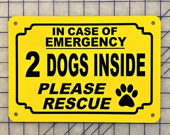 Dogs Inside Sign - Etsy