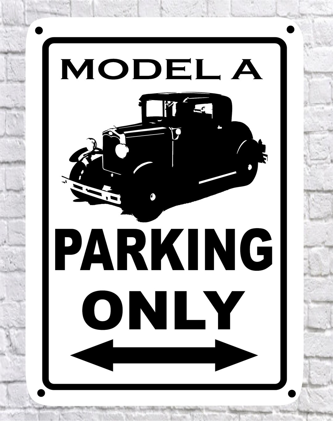 Model A Parking Only, 10x14" High Quality .040 Aluminum Sign - Etsy