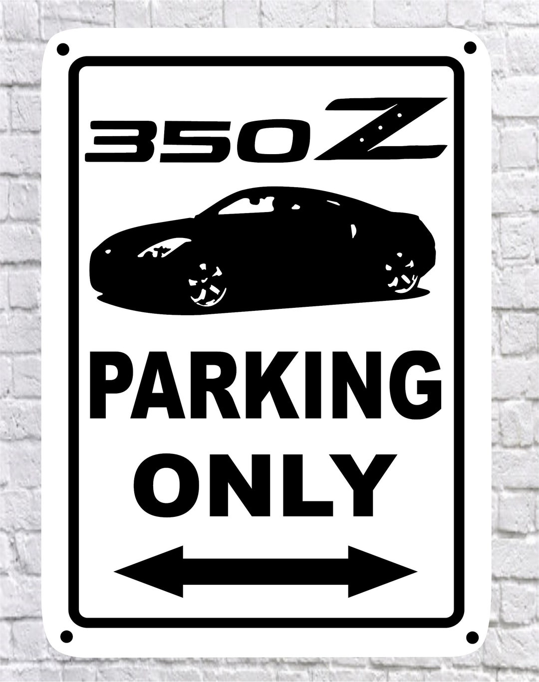 350Z PARKING ONLY, High Quality .040 Aluminum Sign, Nissan 350Z - Etsy