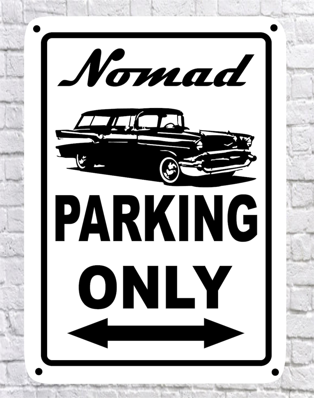NOMAD CHEVY Parking Only Sign, 10x14" High Quality .040 Outdoor ...