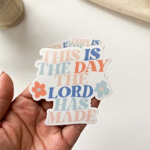 This is the Day Sticker / Bible Verse Sticker - Etsy