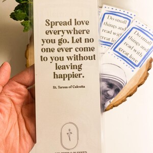 St. Teresa of Calcutta Bookmark / Mother Teresa / Bookmark / Catholic ...