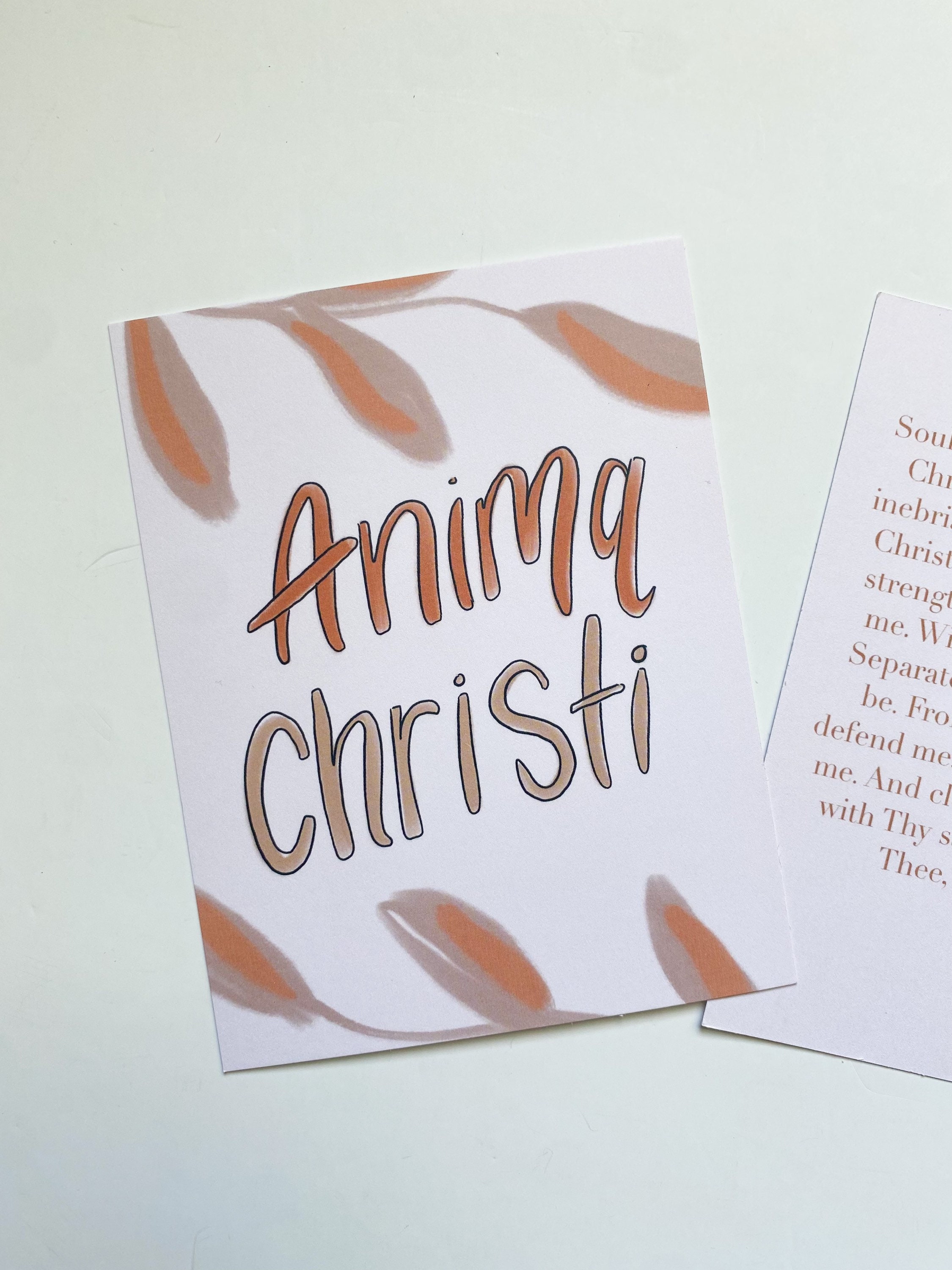 Anima Christi Prayer / Prayer Card - Etsy