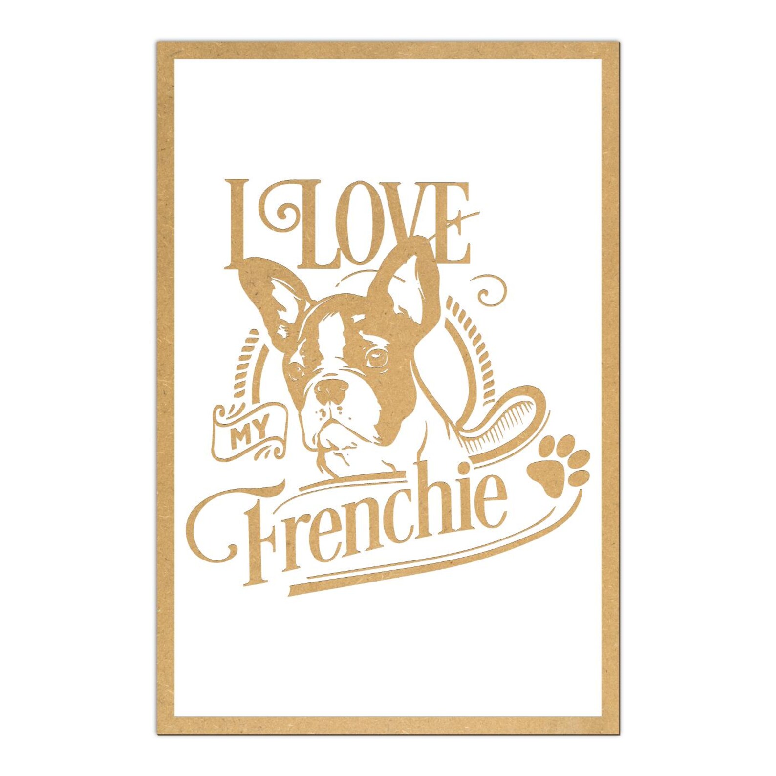 I Love My Frenchie. Popular Dog Breed Wall Signs. I Love My Beagle ...
