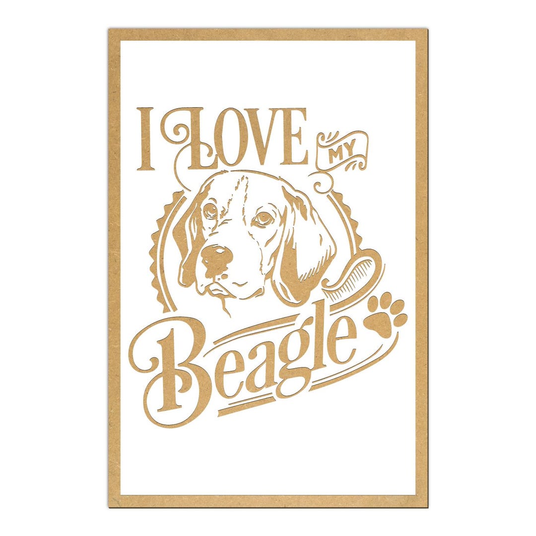 I Love My Frenchie. Popular Dog Breed Wall Signs. I Love My Beagle ...