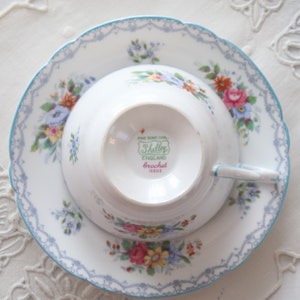 Vintage Shelley Crochet Bone China Tea Cup and Saucer. Henley Shape ...