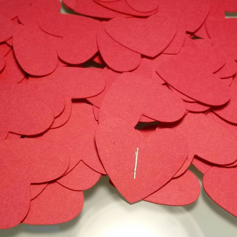 Assorted Red Heart Confetti - Etsy