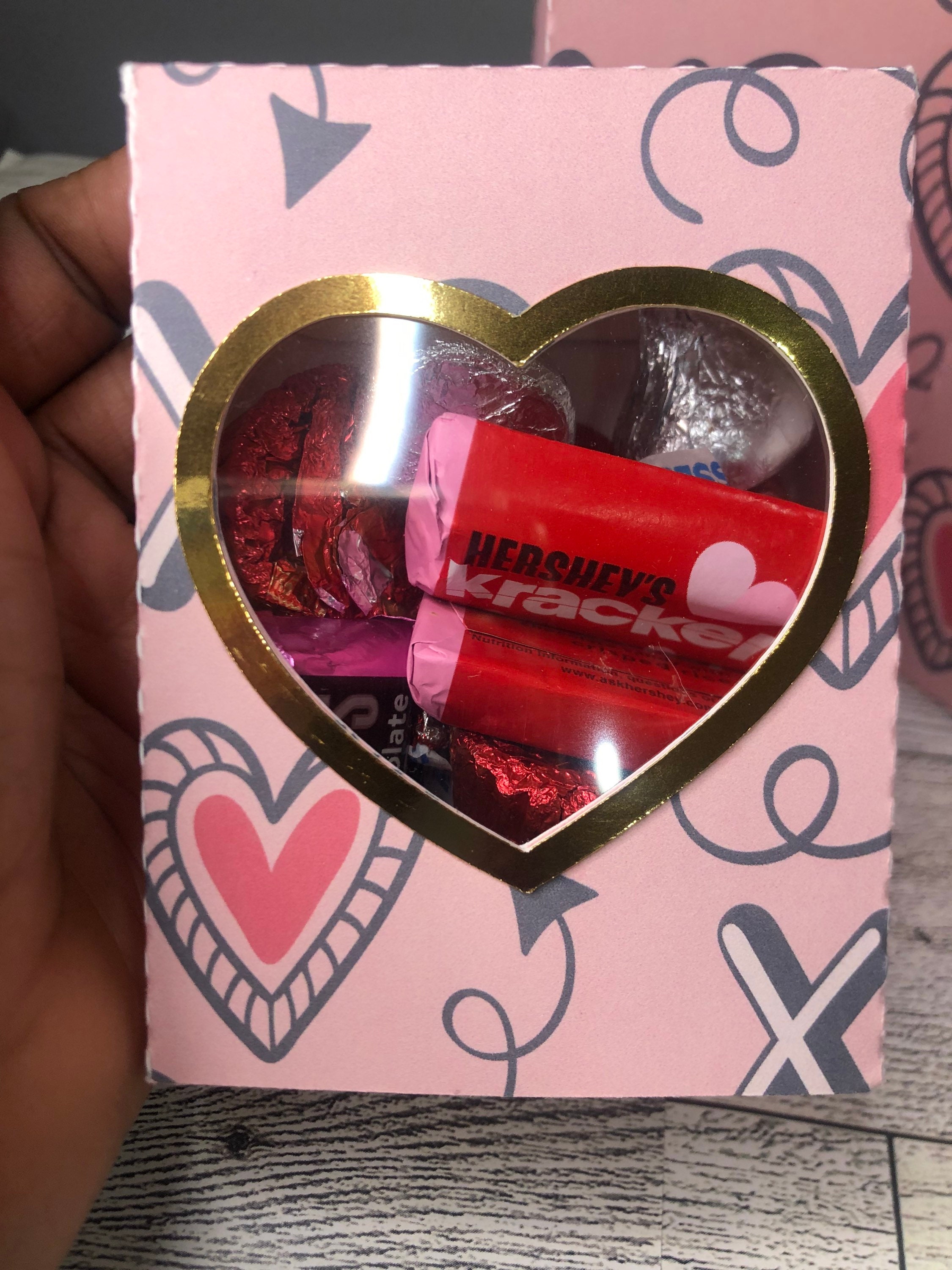 Heart Window Candy Box, Heart Window Treat Boxes for Parties ...