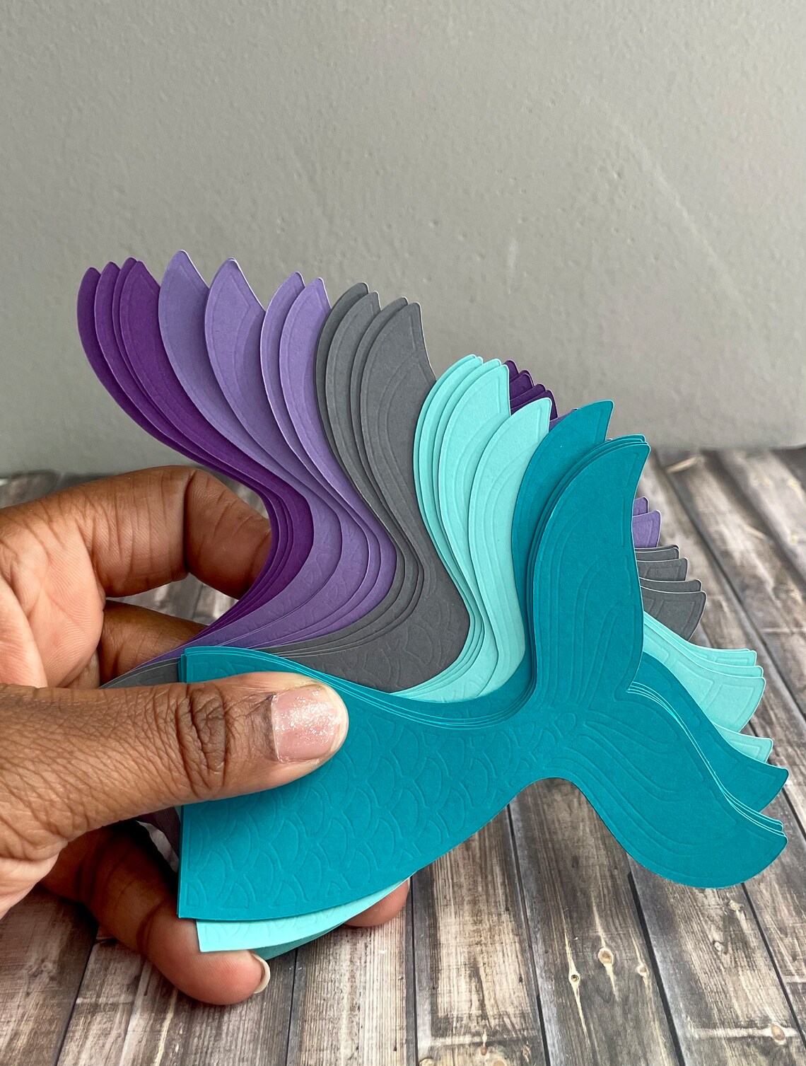 Paper Mermaid Tails Die Cuts - Etsy