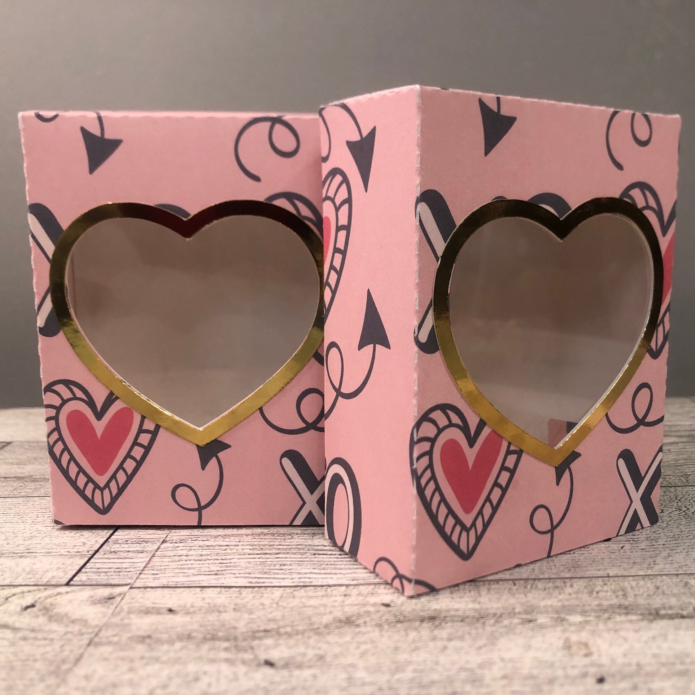 Heart Window Candy Box, Heart Window Treat Boxes for Parties ...