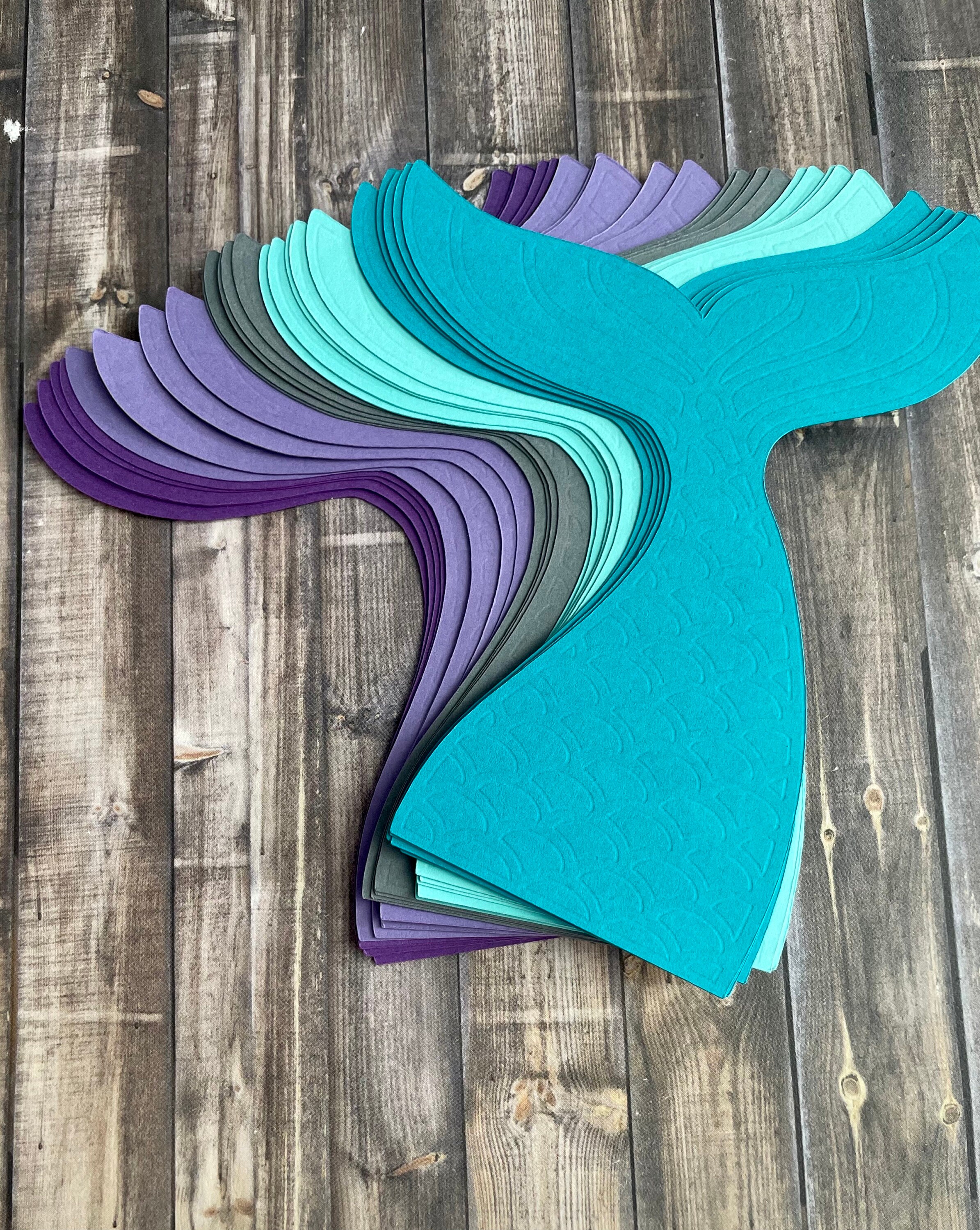 Paper Mermaid Tails Die Cuts - Etsy
