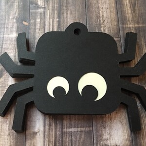 Black Spider Halloween Gift Tags, Spider Gift Bag Tags, Halloween Party ...