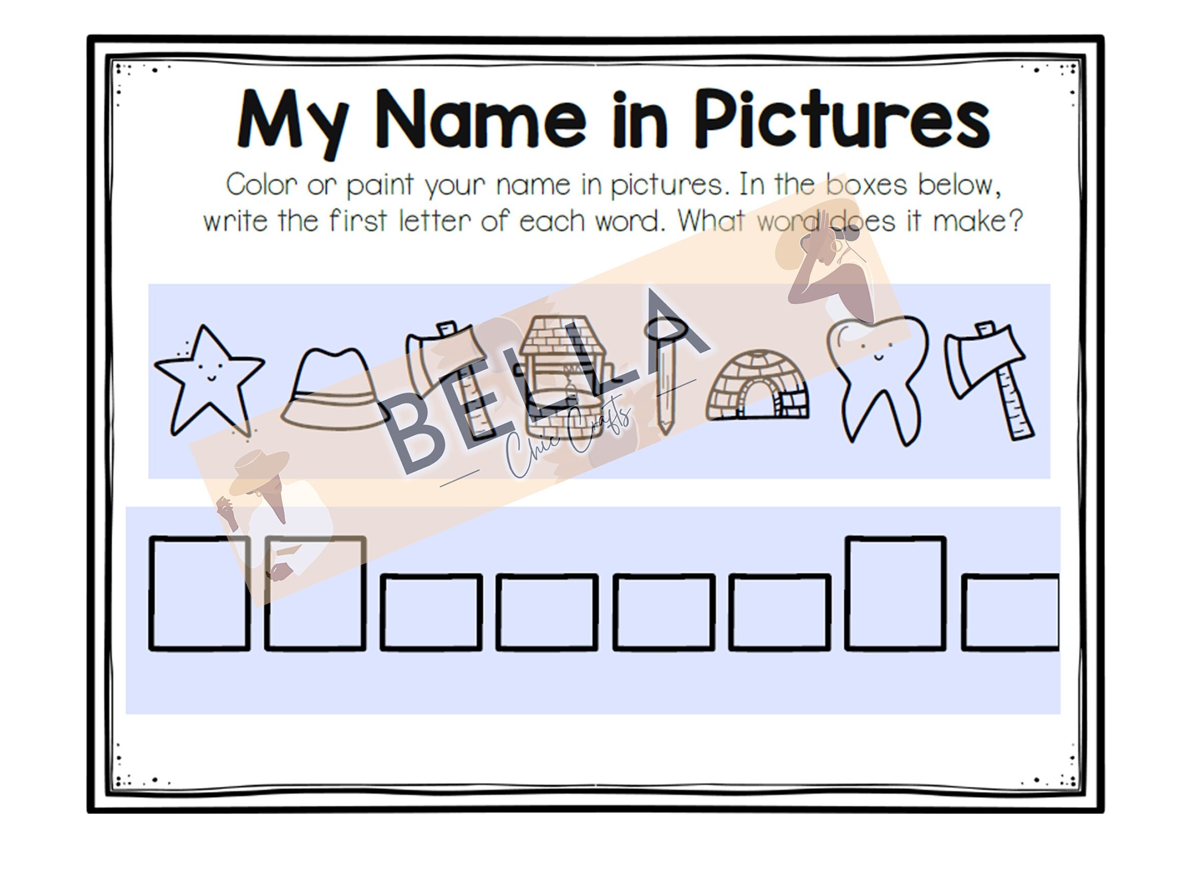 Editable Writing Activities-name Practice Pack-eight Writing Activities ...