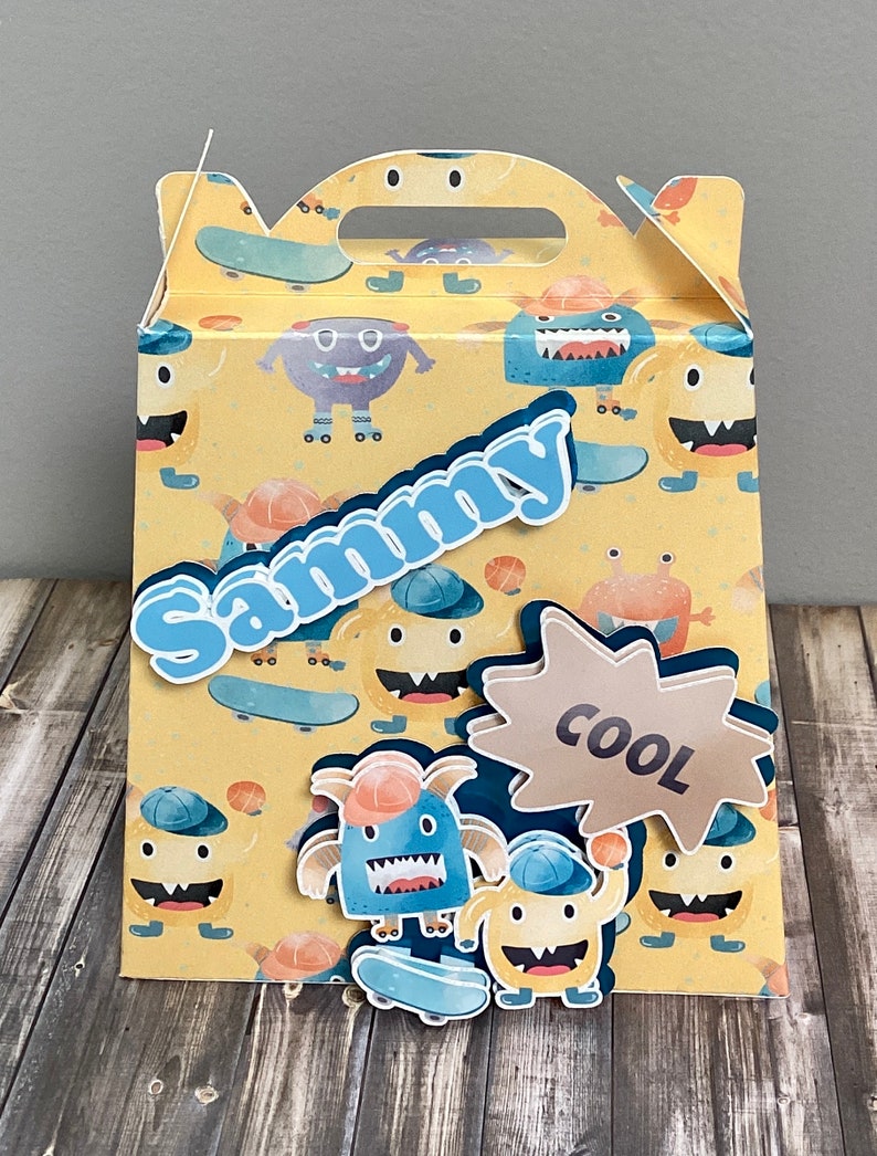 Monster Mayhem Party Favor Boxes - Etsy