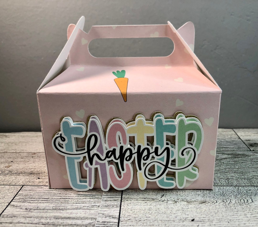 Easter Gable Treat Box, Easter Candy Box Holder, Handmade Treat Boxes ...