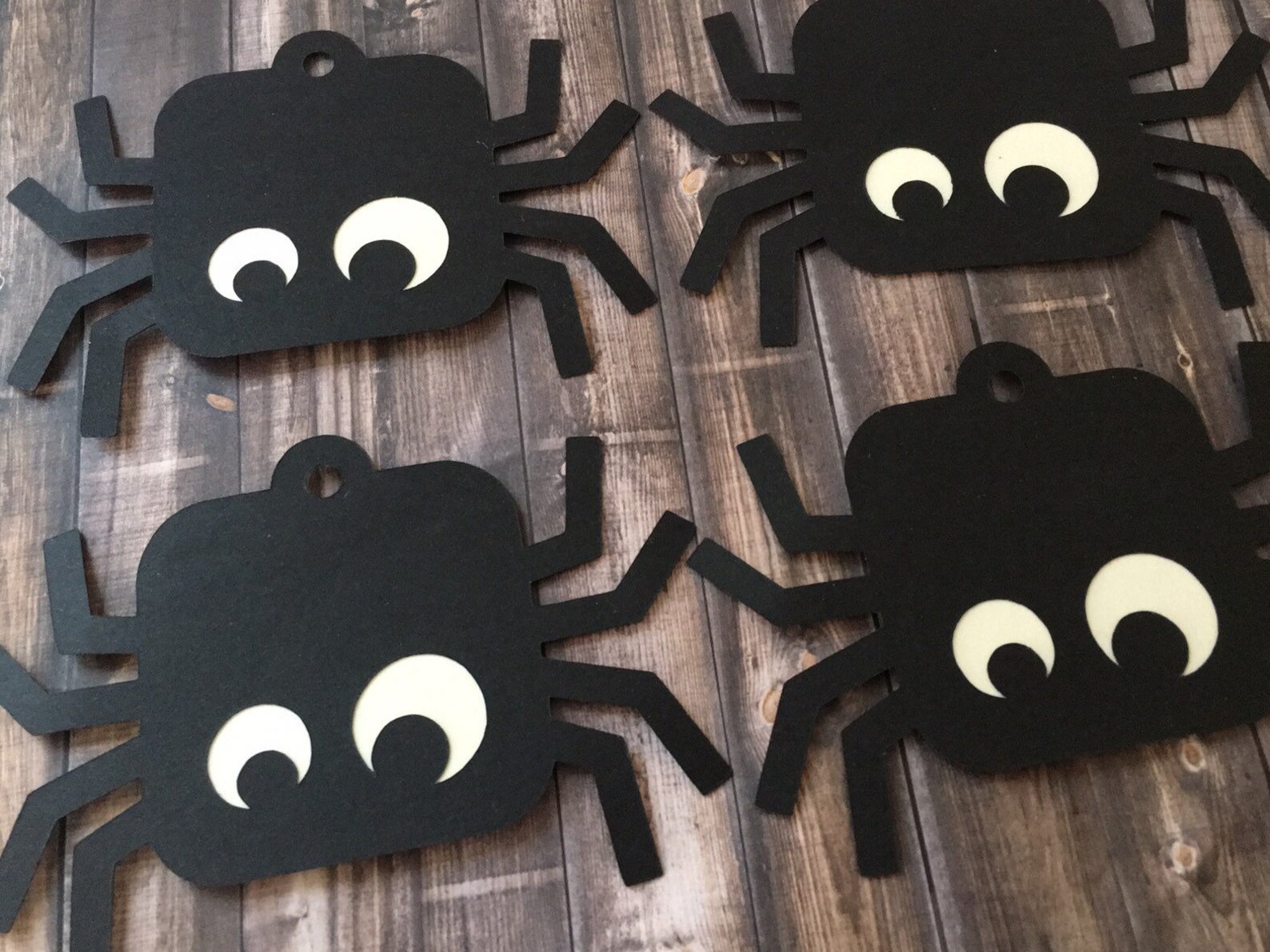 Black Spider Halloween Gift Tags Spider Gift Bag Tags | Etsy