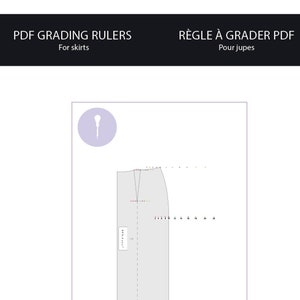 Skirt PDF Digital Grading Ruler. - Etsy